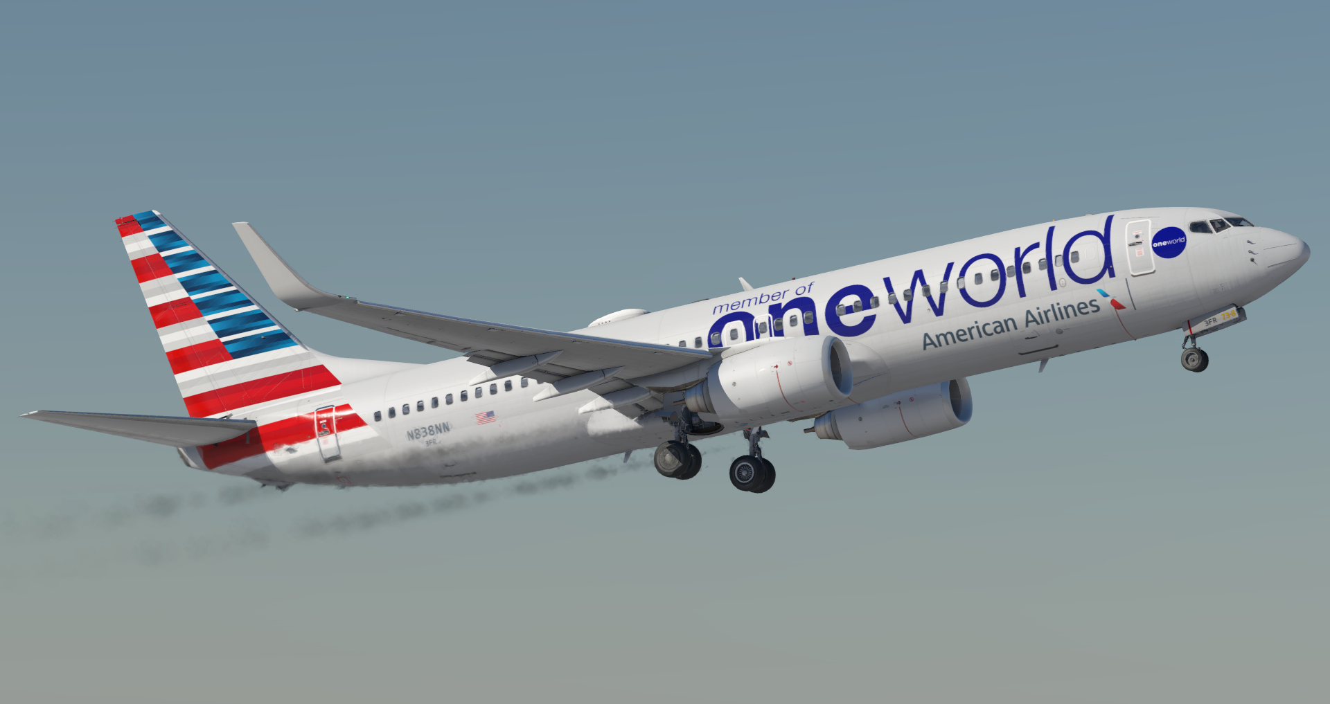 American Airlines LevelUP 737-800 'Oneworld' (N838NN, N919NN ...